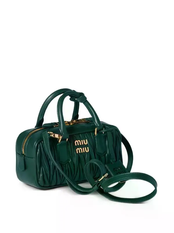 Miu Miu Arcadie Matelassé Nappa Leather Top Handle Bag