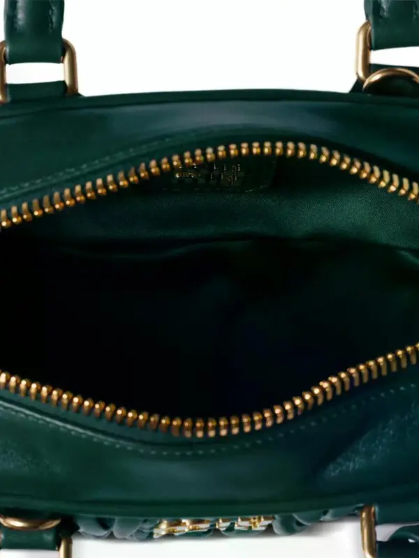 Miu Miu Arcadie Matelassé Nappa Leather Top Handle Bag