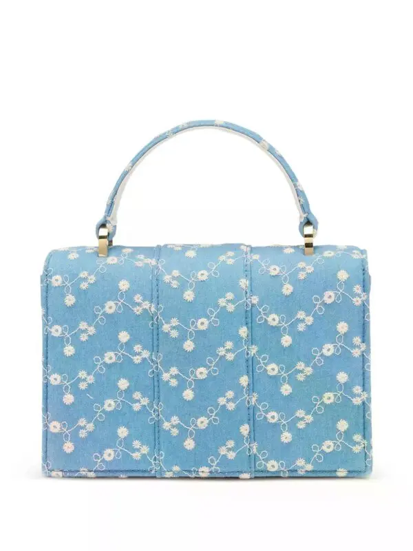 MALONE SOULIERS Floral-printed Mini Handbag With Buckle Detail - Blue
