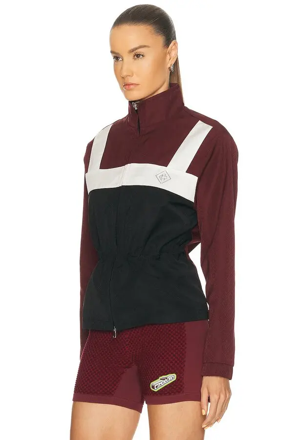 Casablanca Monogram Windbreaker - Burgundy  Black & White