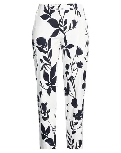 Alpha Studio Tapered Floral-print Pants - White