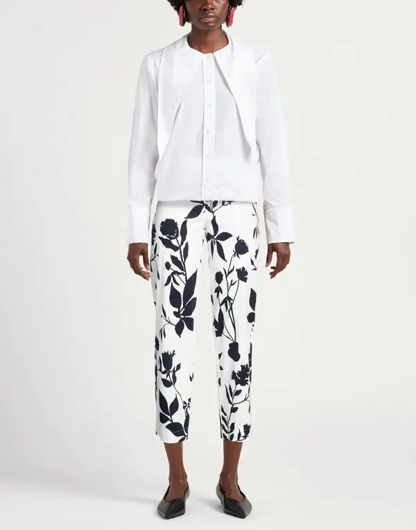 Alpha Studio Tapered Floral-print Pants