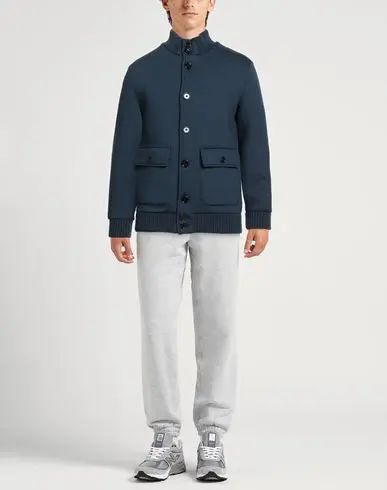 DONDUP Casual Jacket With Knitted Trims