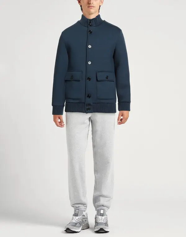 DONDUP Casual Jacket With Knitted Trims