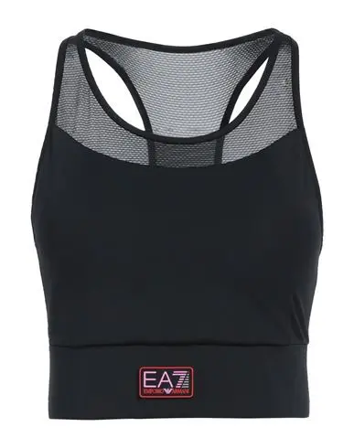 EA7 Top Size Polyester, Elastane - Black