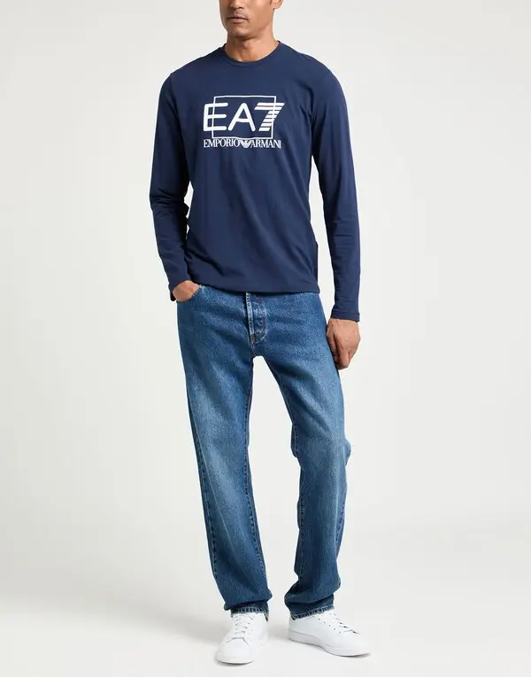 EA7 Long Sleeve Cotton T-shirt