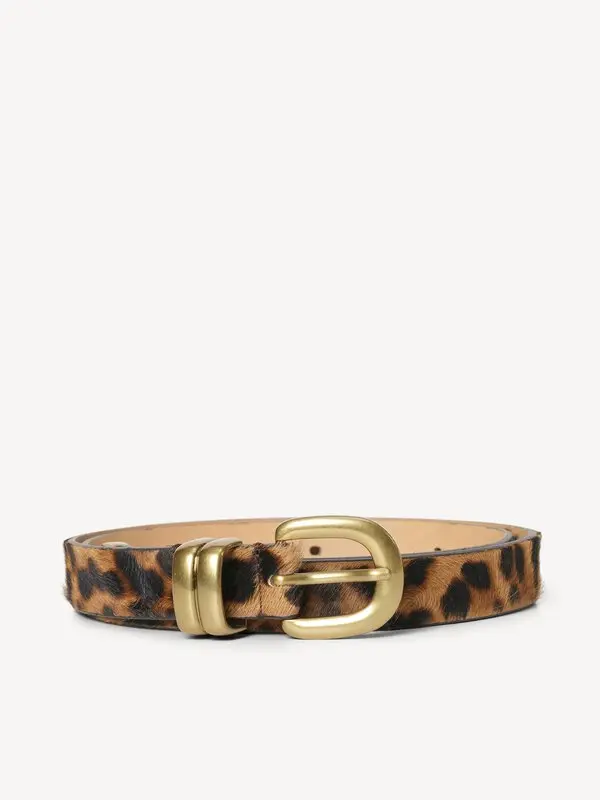 BY MALENE BIRGER Zoilo Leo Leather Belt - Leopard