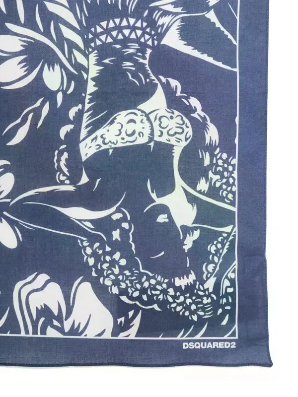 Dsquared2 Floral-print Scarf