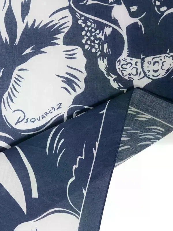 Dsquared2 Floral-print Scarf