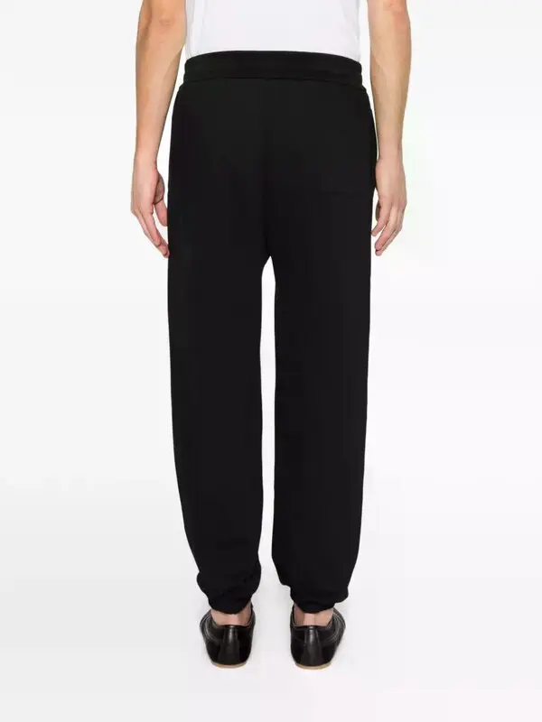 JIL SANDER Logo-embroidered Drawstring Trousers - Black