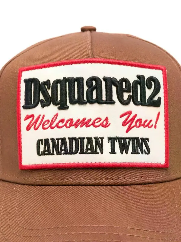 Dsquared2 Logo Patch Cap - Brown