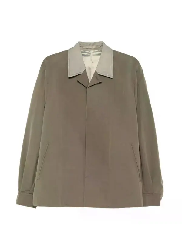 Our Legacy Contrast-collar Jacket - Green