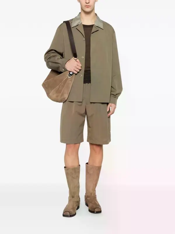Our Legacy Contrast-collar Jacket - Green