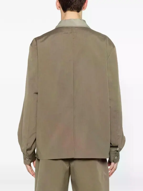 Our Legacy Contrast-collar Jacket - Green