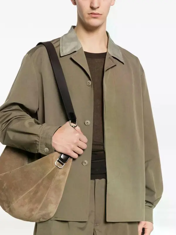 Our Legacy Contrast-collar Jacket - Green