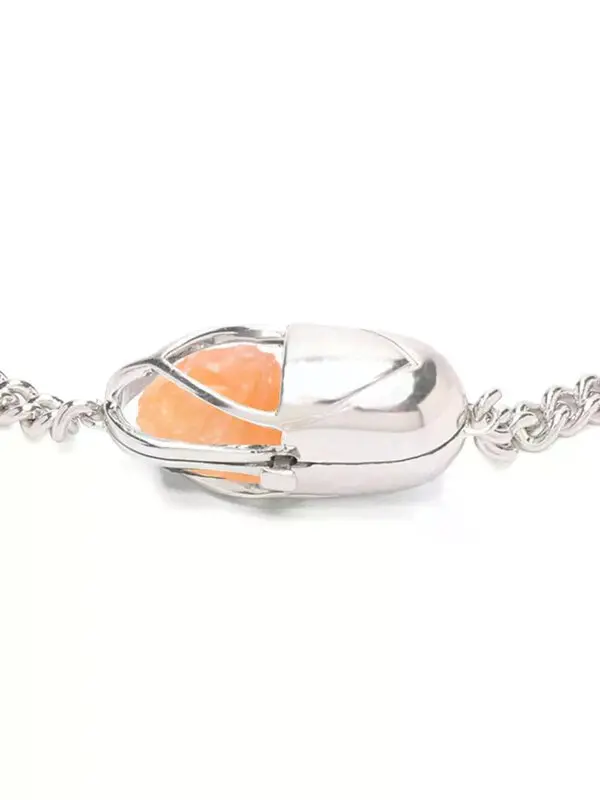 CAPSULE ELEVEN Sterling Carnelian Necklace - Silver