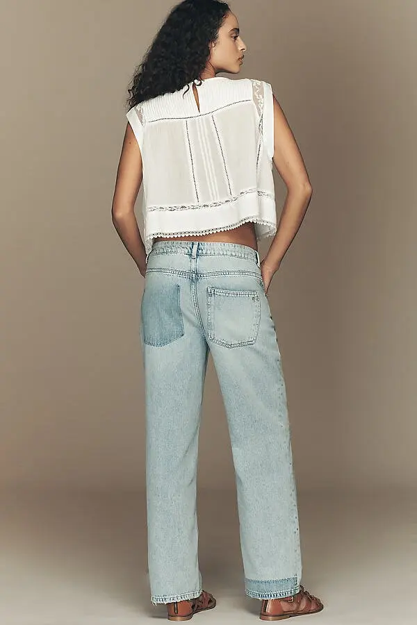PILCRO Reworked Straight-leg Jeans