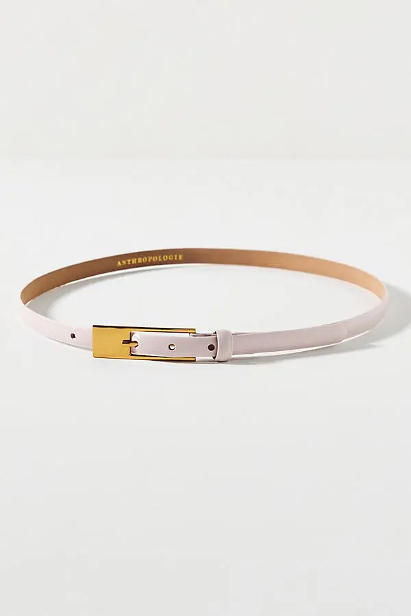 Maeve Skny Square Buckle Belt - Lilac