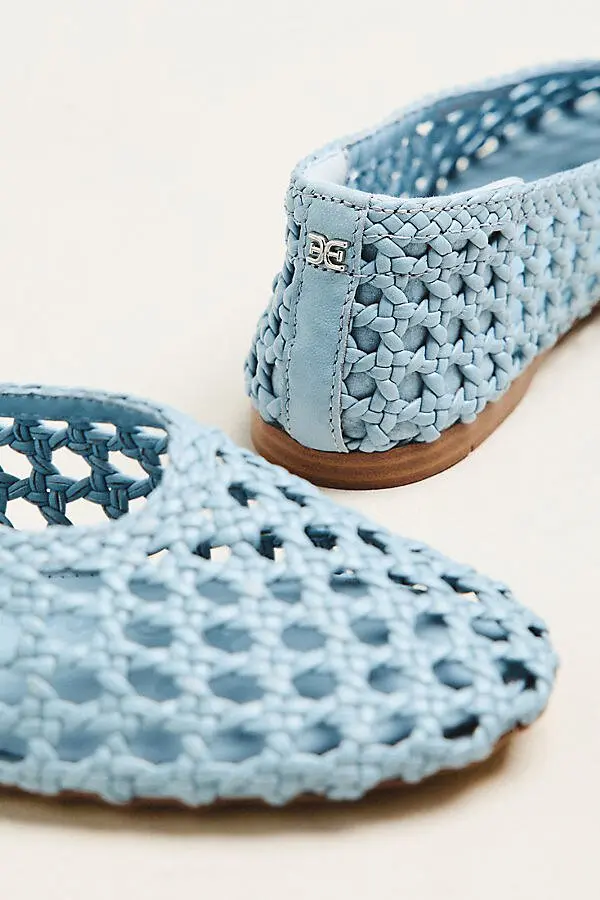 Sam Edelman Shira Woven Ballet Flats - Light Blue