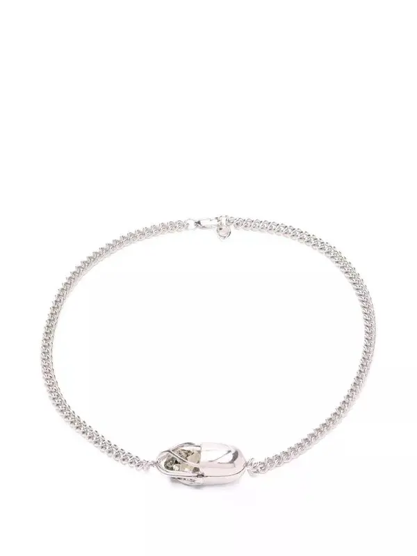 CAPSULE ELEVEN Crystal Pyrite Necklace - Silver