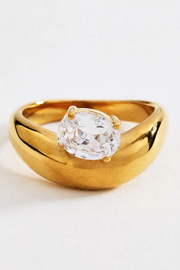 Anthropologie Perched Crystal Ring