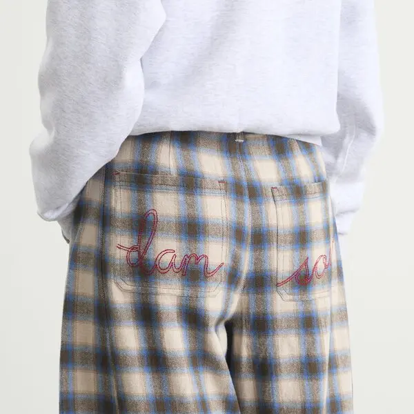 DAMSON MADDER Mara Plaid Trousers