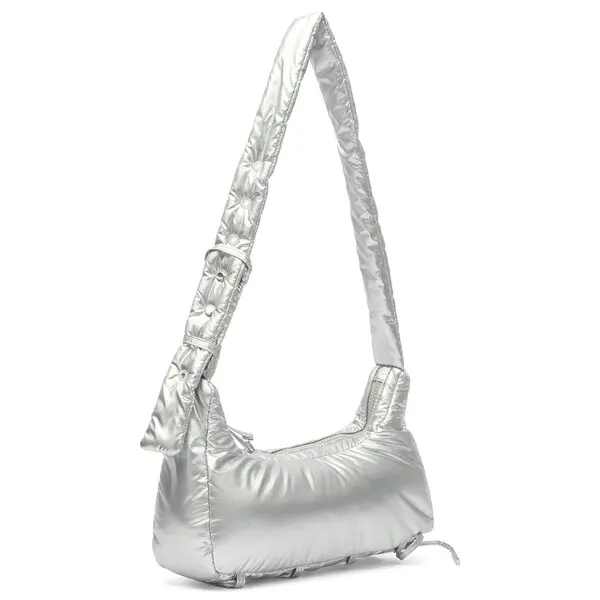 DAMSON MADDER Puffy Saz Crossbody Bag - Silver