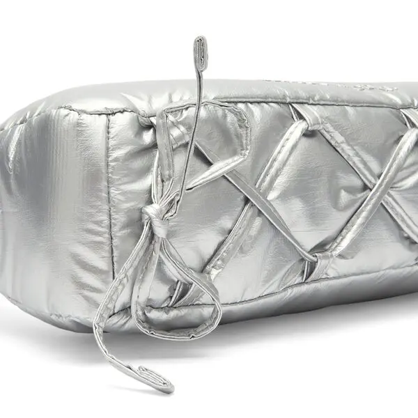 DAMSON MADDER Puffy Saz Crossbody Bag - Silver