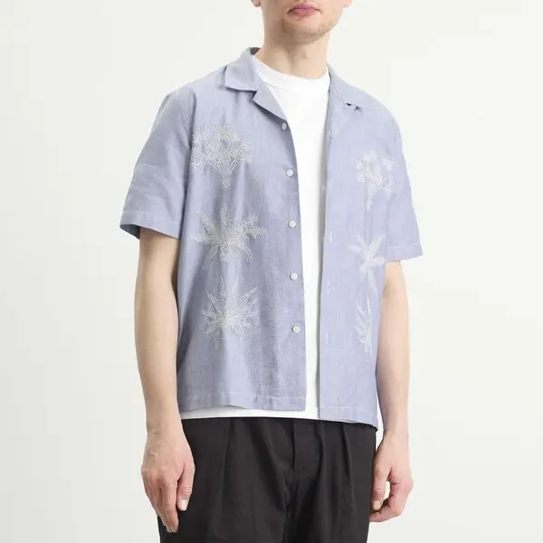 Universal Works Oxford Shirting Road Trip Shirt
