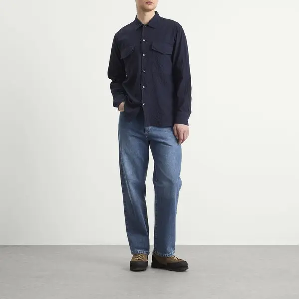Universal Works Arten Seersucker Attendant Overshirt