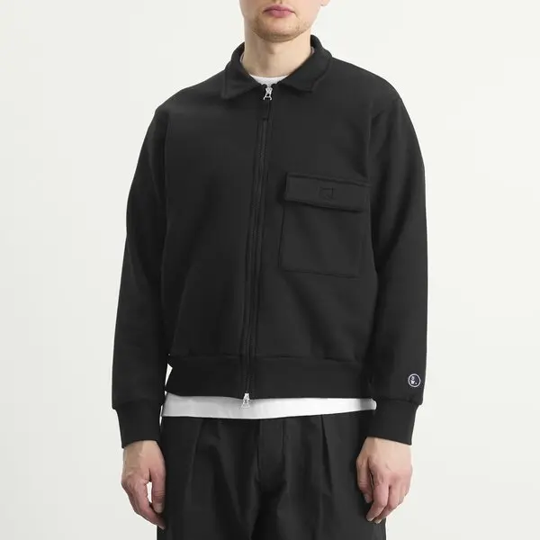 Universal Works Tylerzip Sweat Jacket - Black