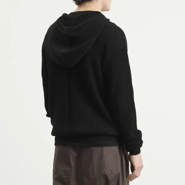 Rick Owens Zip Knitted Hoodie