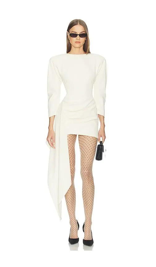 Andamane Amanda Ruched Mini Dress - Cream