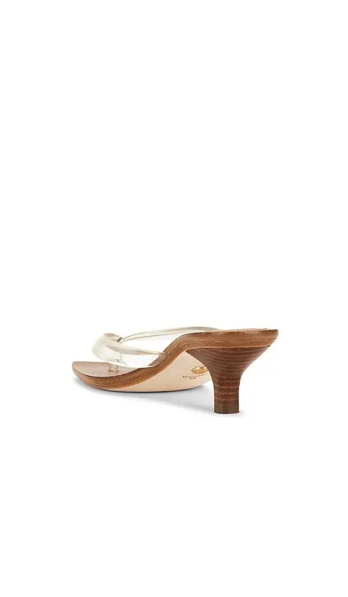 Veronica Beard Clear Jelly Kitten Heel Sandal