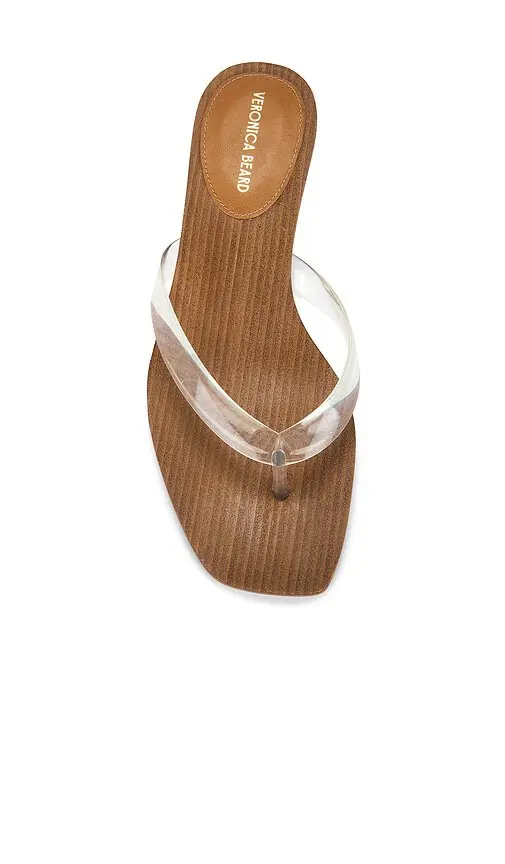 Veronica Beard Clear Jelly Kitten Heel Sandal