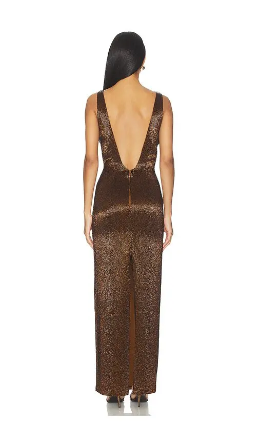 MAY MASHIAH Alaia Dress - Metallic Copper