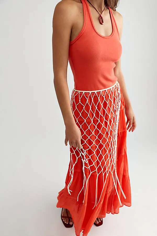 Free People Set Sail Maxi Dress - Cherry Tomato