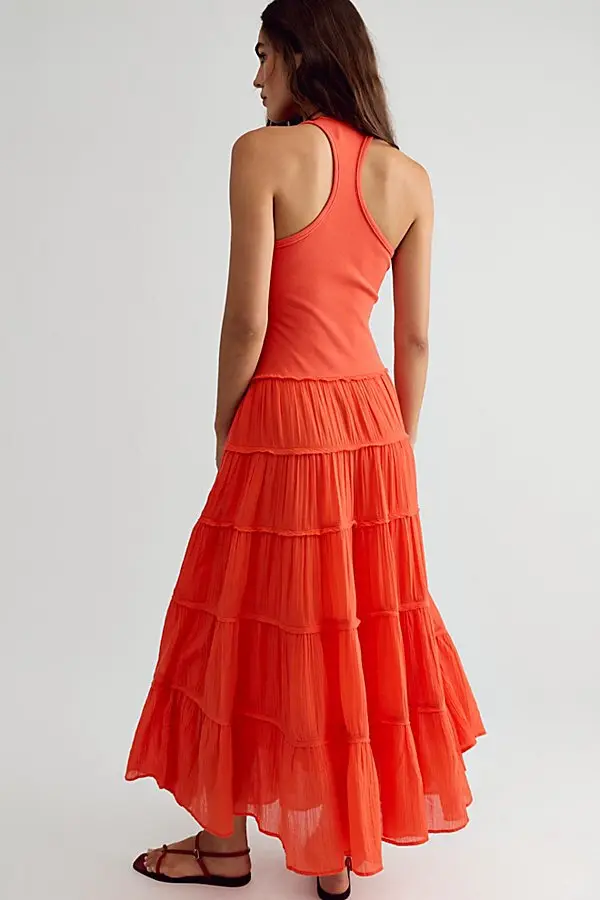 Free People Set Sail Maxi Dress - Cherry Tomato