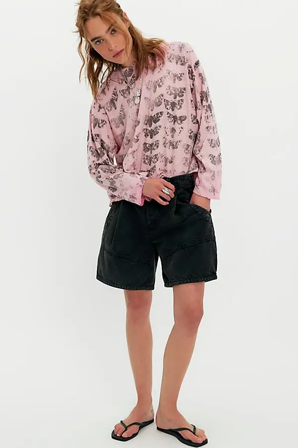 MAGNOLIA PEARL Moth Viggo Long Sleeve Tee - Pink