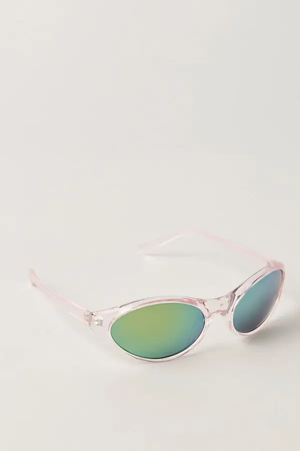 Free People Noir Buggy Sunglasses - Silver
