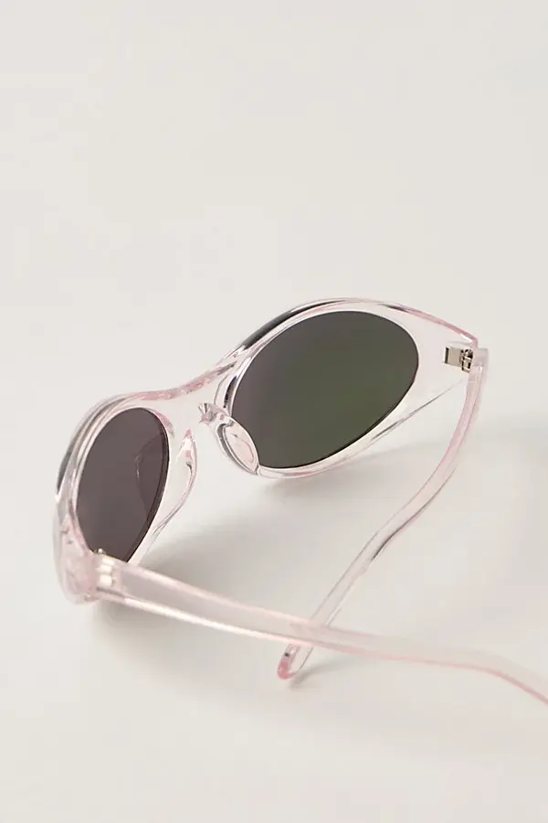 Free People Noir Buggy Sunglasses - Silver