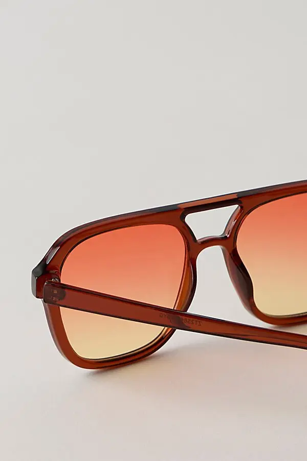 Free People Kova Aviator Sunglasses