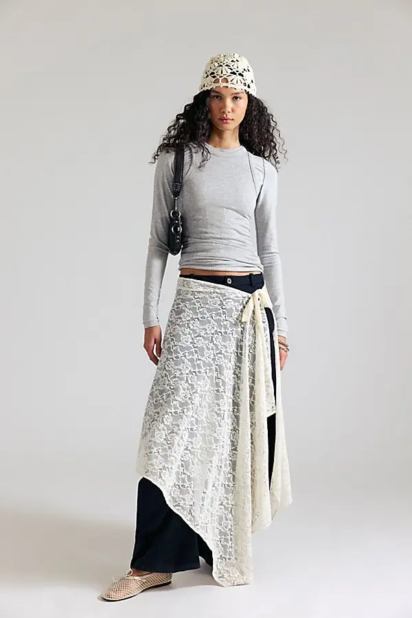 Free People Bali Lace Sarong - Ivory
