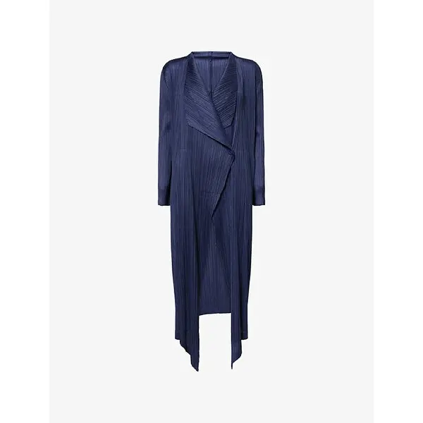 Issey Miyake Waterfall Pleats Knitted Coat