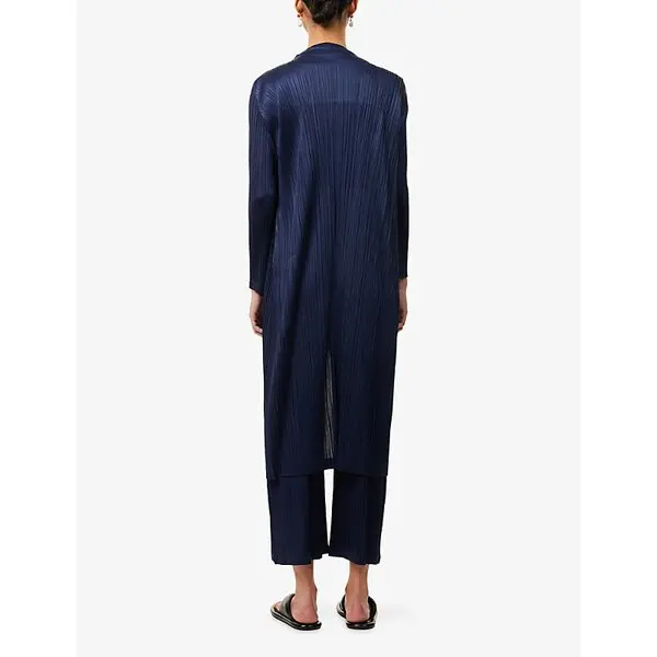 Issey Miyake Waterfall Pleats Knitted Coat
