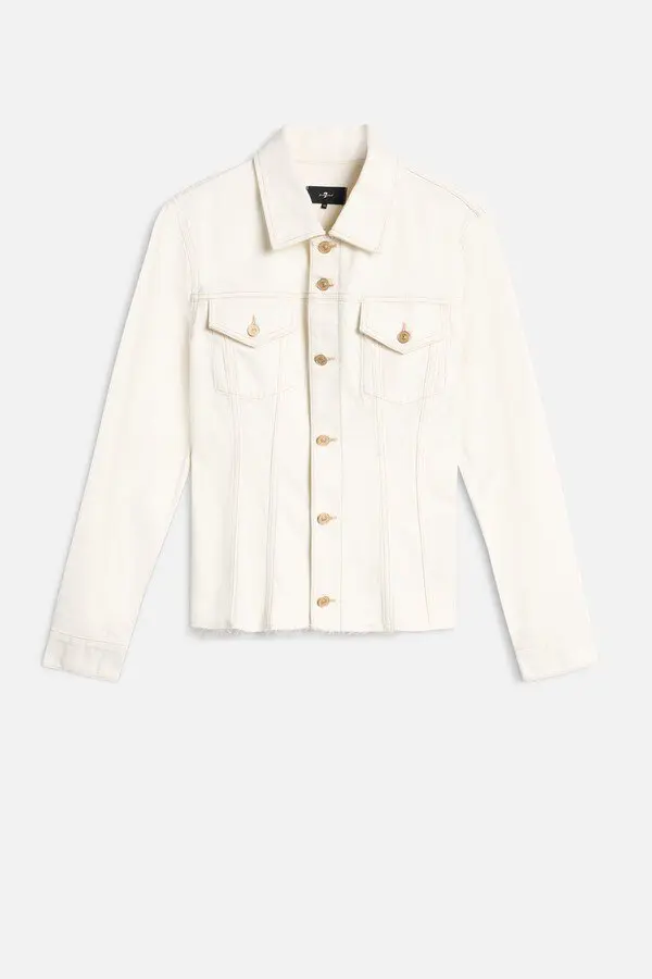 7 For All Mankind Cinched Trucker Jacket