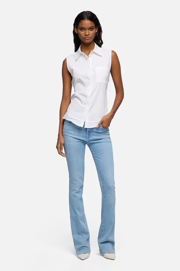 7 For All Mankind Bootcut In Slim Illusion Indigo Bloom