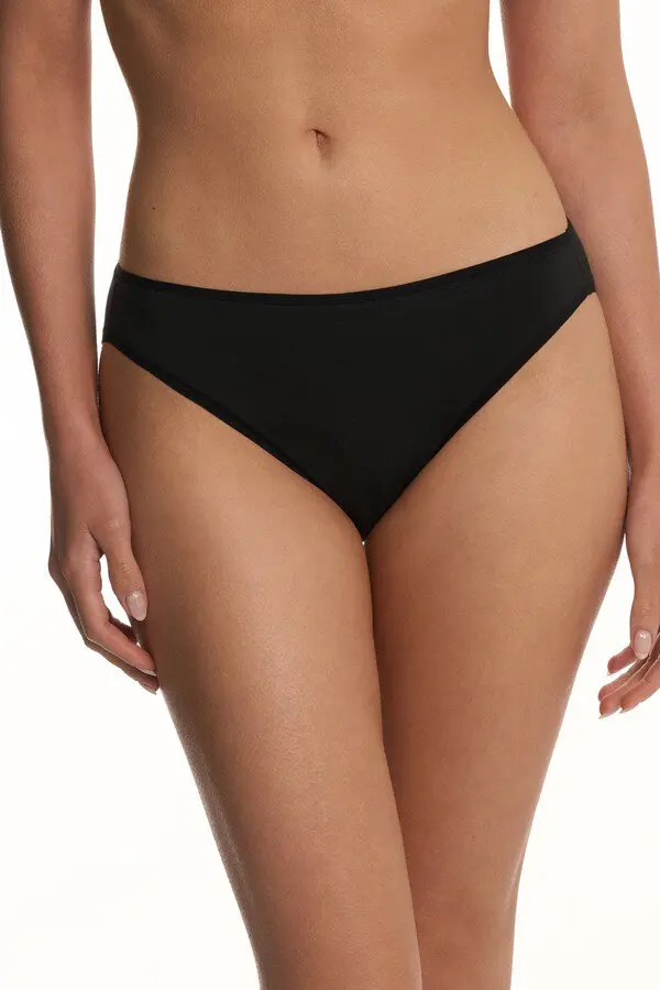 Natori Bliss Bare Cotton Bikini - Black