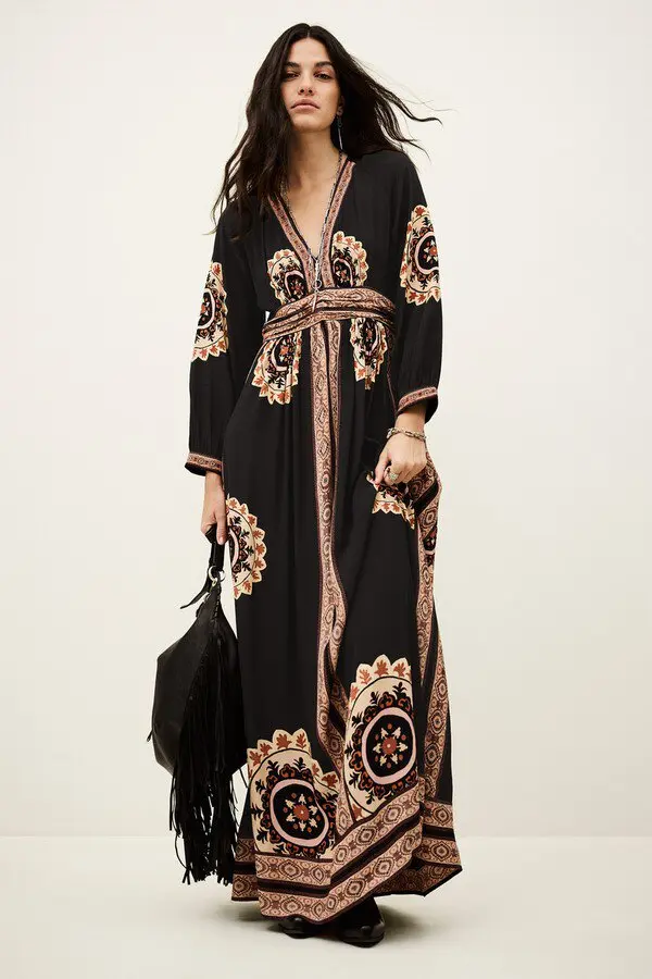 Ba&sh Vera Patterned Maxi Dress