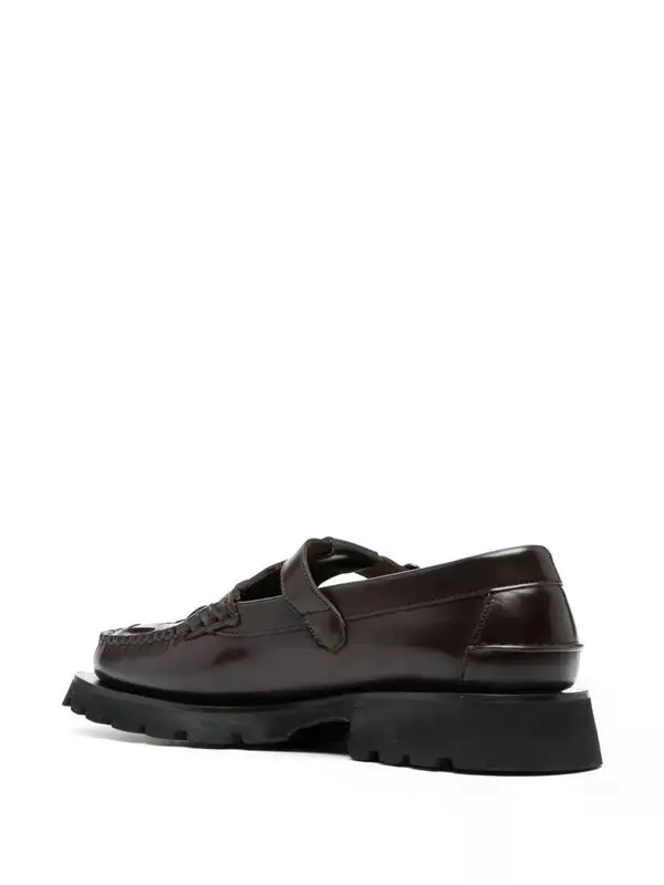 Hereu Soller Interwoven-design Leather Loafers